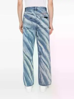 Ksubi Striped Straight-leg Jeans