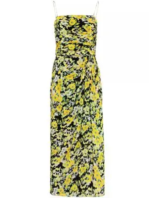 Adam Lippes Floral-print Midi Dress