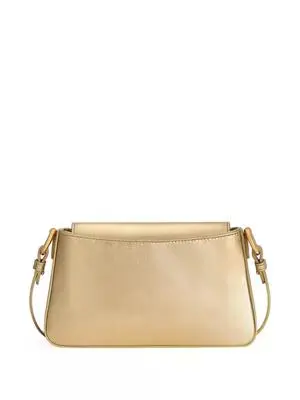 Dolce & Gabbana Plongé Calfskin Phone Bag With Gold Tone Hardware - Black