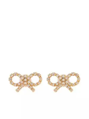 SELF-PORTRAIT Bow-shaped Stud Earrings - Gold
