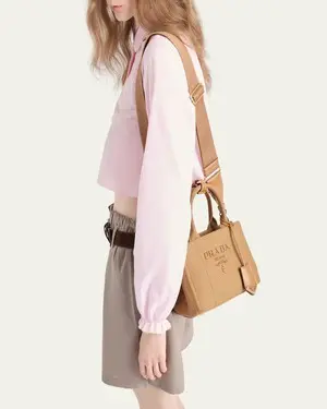 Prada Giardiniera Canvas Tote - Tabacco