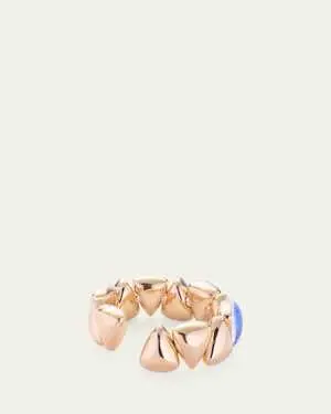 Vhernier 18k Rose Gold, Lapis Lazuli, And Rock Crystal Freccia Bracelet
