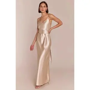 REWRITTEN Brooklyn Slip Maxi Dress - Champagne