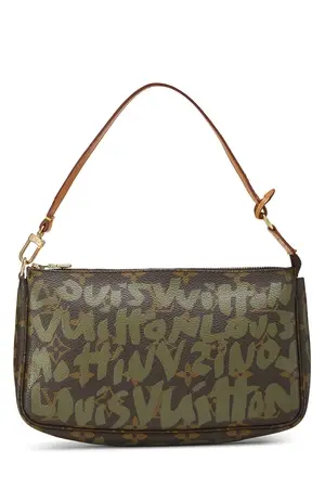 LOUIS VUITTON Stephen Sprouse X Monogram Graffiti Pochette Accessoires - Brown