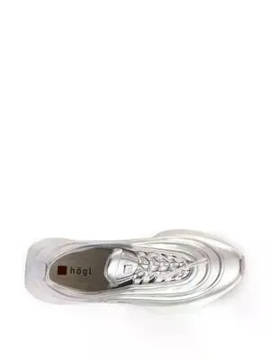 HOGL Metallic Wave Lace-up Sneakers