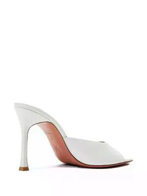 Amina Muaddi 95mm Leather Sandals