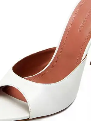 Amina Muaddi 95mm Leather Sandals