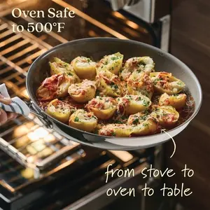ANOLON Everlast Stainless Steel Ceramic Nonstick 3 Piece Frying Pan Set