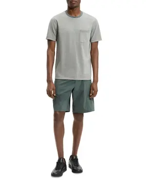 Theory Pique Crew Tee - Pine Grove Multi