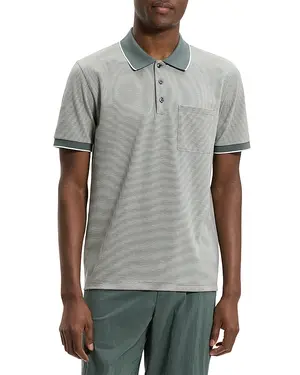 Theory Pique Polo Shirt - Pine Grove Multi