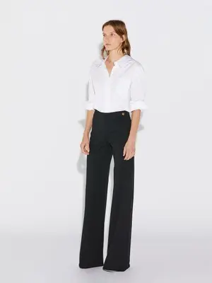 CALLAS MILANO Anouk Stretch Jersey Wide Leg A-line Pant