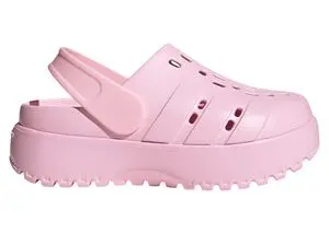 Adidas Adilette Platform Clogs - Clear Pink