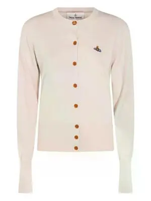 VIVIENNE WESTWOOD Bea Buttoned-up Cardigan - Neutrals