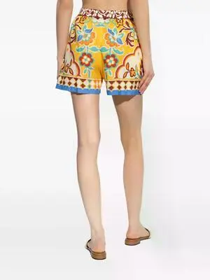 Etro Floral-print Shorts - Neutrals