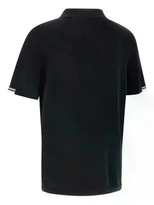 BOSS Zip-neck Polo Shirt - Black
