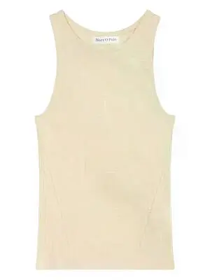 Marc O'polo Ribbed Sleeveless Tank Top - Neutrals