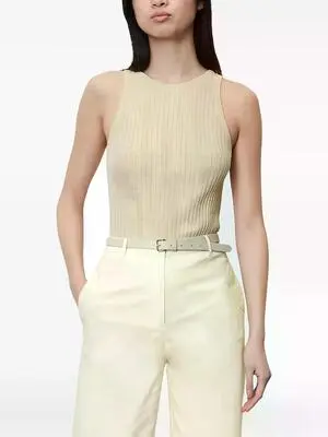 Marc O'polo Ribbed Sleeveless Tank Top - Neutrals