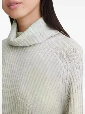 Marc O'polo Turtleneck Ribbed Mini Dress - Grey