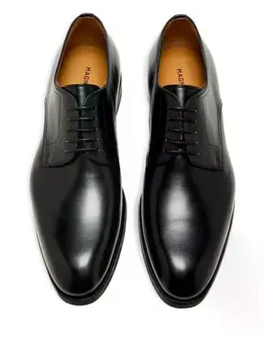 Magnanni Leather Derby Shoes - Black