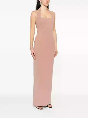 Solace London Sleeveless Halterneck Dress - Pink