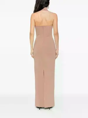 Solace London Sleeveless Halterneck Dress - Pink