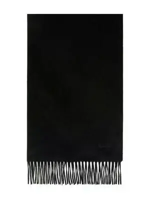 Max Mara Fringed Scarf - Black