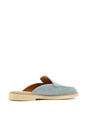 Magnanni Suede Mules - Blue