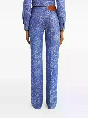Etro Paisley-jacquard Flared Jeans