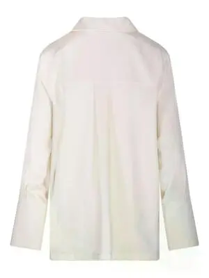 Max Mara V-neck Blouse - 005 Bianco Avorio