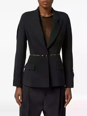 Elisabetta Franchi Structured Belted Blazer