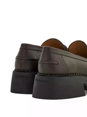 FERRAGAMO Hug Buckle Chunky Loafers - Brown
