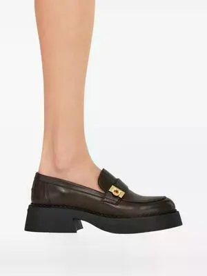 FERRAGAMO Hug Buckle Chunky Loafers - Brown