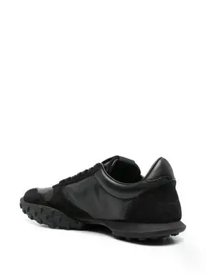 JIL SANDER Leather Lace-up Sneakers - Black