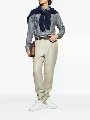 Etro Geometric-print Long-sleeve Shirt