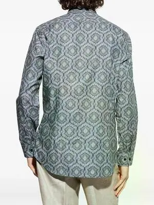 Etro Geometric-print Long-sleeve Shirt