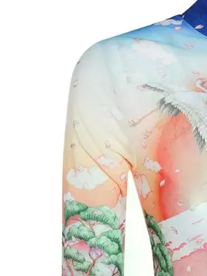 Casablanca Graphic-print Long-sleeve Top