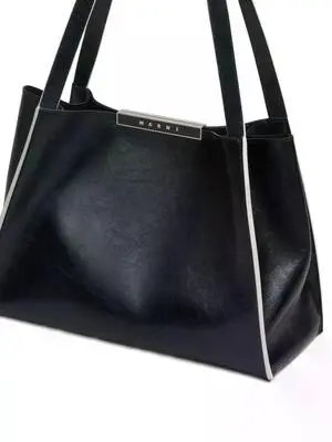 Marni Cresta Small Tote Bag - Black