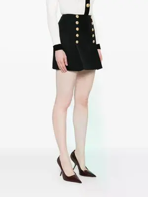 Balmain Virgin Wool High-waisted Skirt