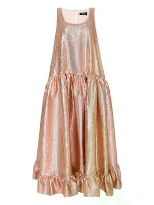 ANOUKI Metallic Flared Dress