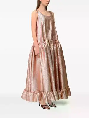 ANOUKI Metallic Flared Dress