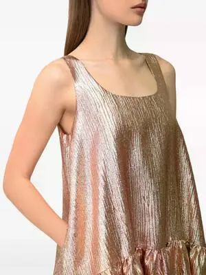 ANOUKI Metallic Flared Dress