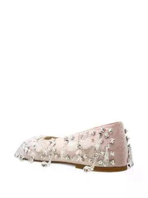 ANOUKI Crystal-embellished Ballet Flats
