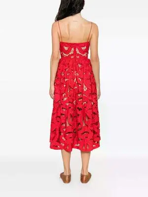 SELF-PORTRAIT Embroidered Midi Dress