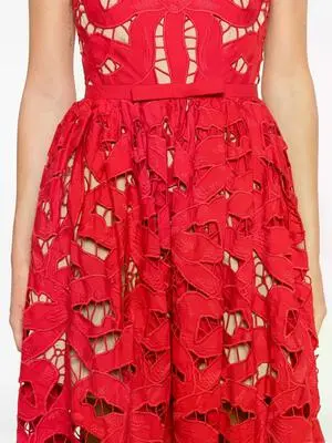 SELF-PORTRAIT Embroidered Midi Dress