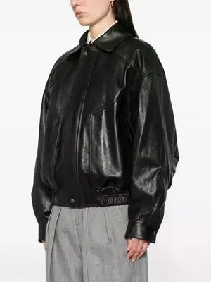 Saint Laurent Leather Bomber Jacket