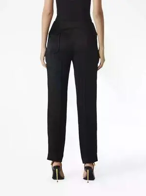 TOM FORD Pressed-crease Tapered-leg Trousers