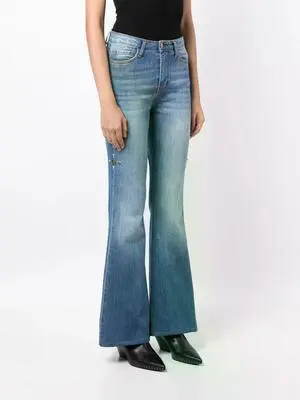 MADISON MAISON Stud-embellished Flared Jeans