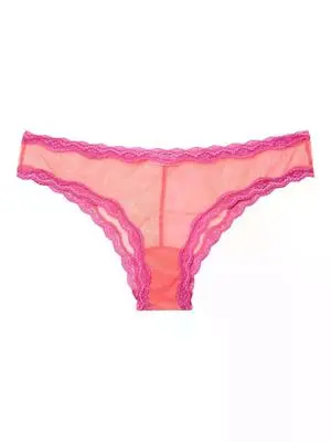Fleur Du Mal Tulle Brief - Orange