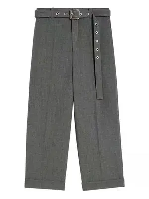JIL SANDER Wool Trousers - Grey