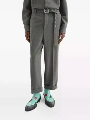JIL SANDER Wool Trousers - Grey